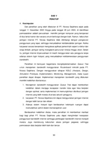IMPLEMENTASI QUEUE TREE UNTUK MANAJEMAN BANDWIDTH MENGGUNAKAN ROUTERBOARD MIKROTIK PADA PT ...